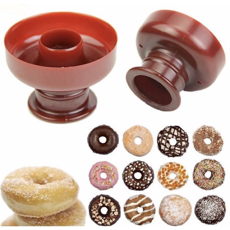 Jual cetakan donat bulat mini plastik 1pcs dan 3pcs goreng jco murah ...