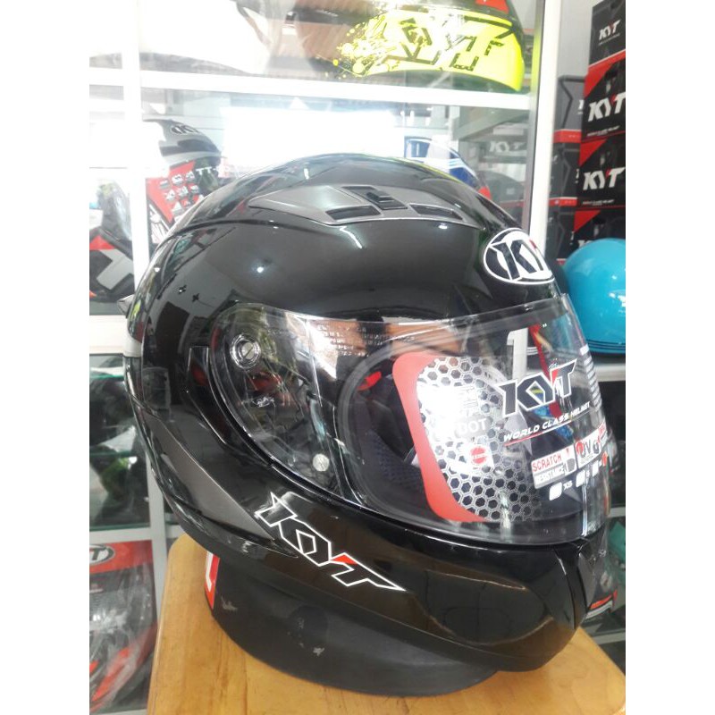 Jual Helm Full Face KYT FALCON 2 BLACK METALIC & BLACK DOFT | Shopee ...