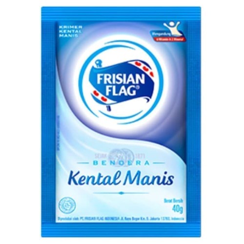 Jual Frisian Flag Bendera SKM Putih Sachet 40g | Shopee Indonesia
