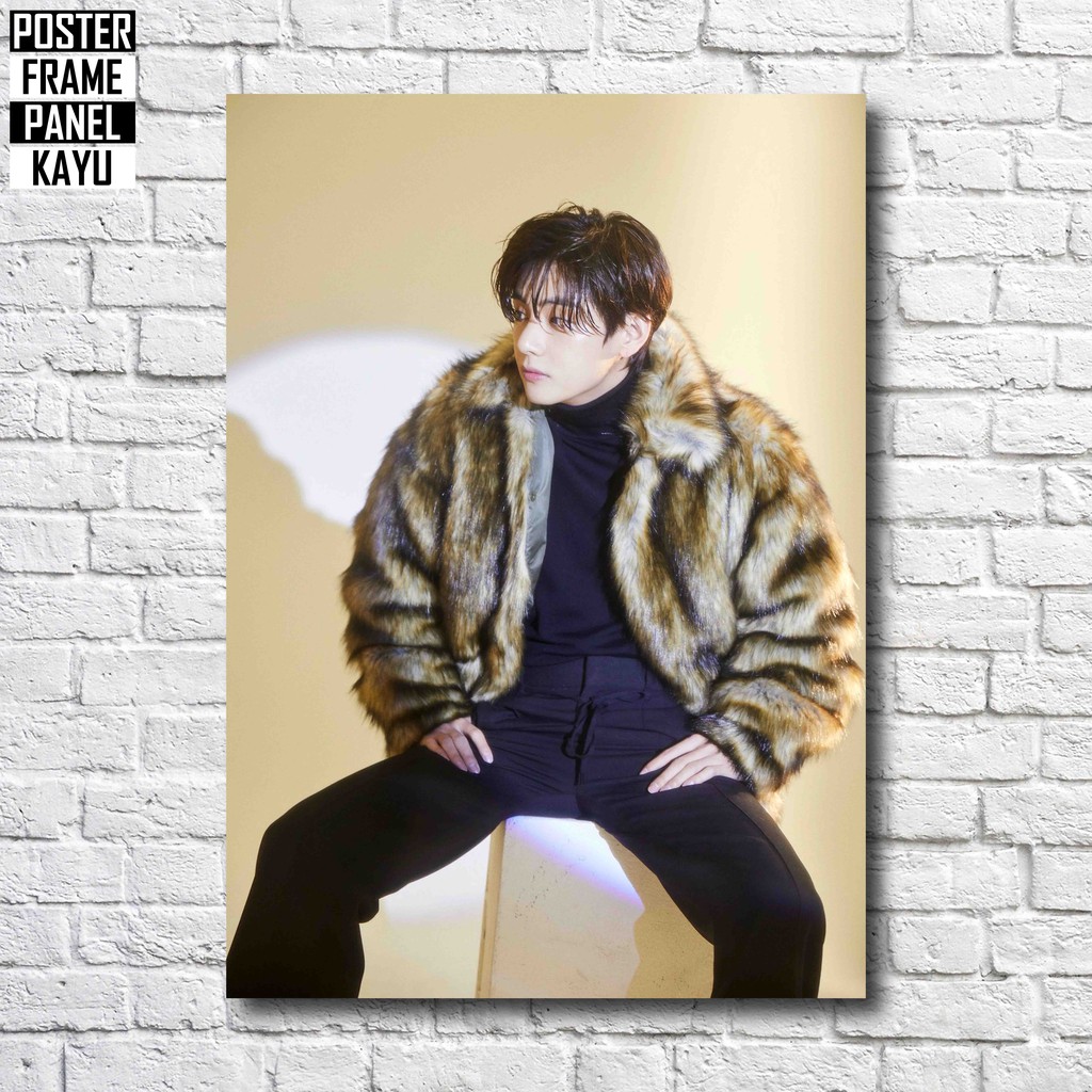 Jual Poster BTS V Weverse Magazine Frame Kayu Solid A4 V188 | Shopee ...