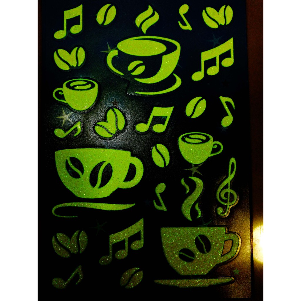 Jual METH CUP TEA GLOW IN THE DARK STICKER FOSFOR TRANSPARAN 14 CMX 26 ...