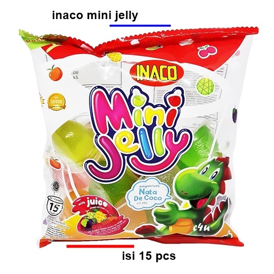 Jual Inaco Mini Jelly Cup isi 15pc / 5pc Agar Agar Jely Rasa Aneka Buah ...