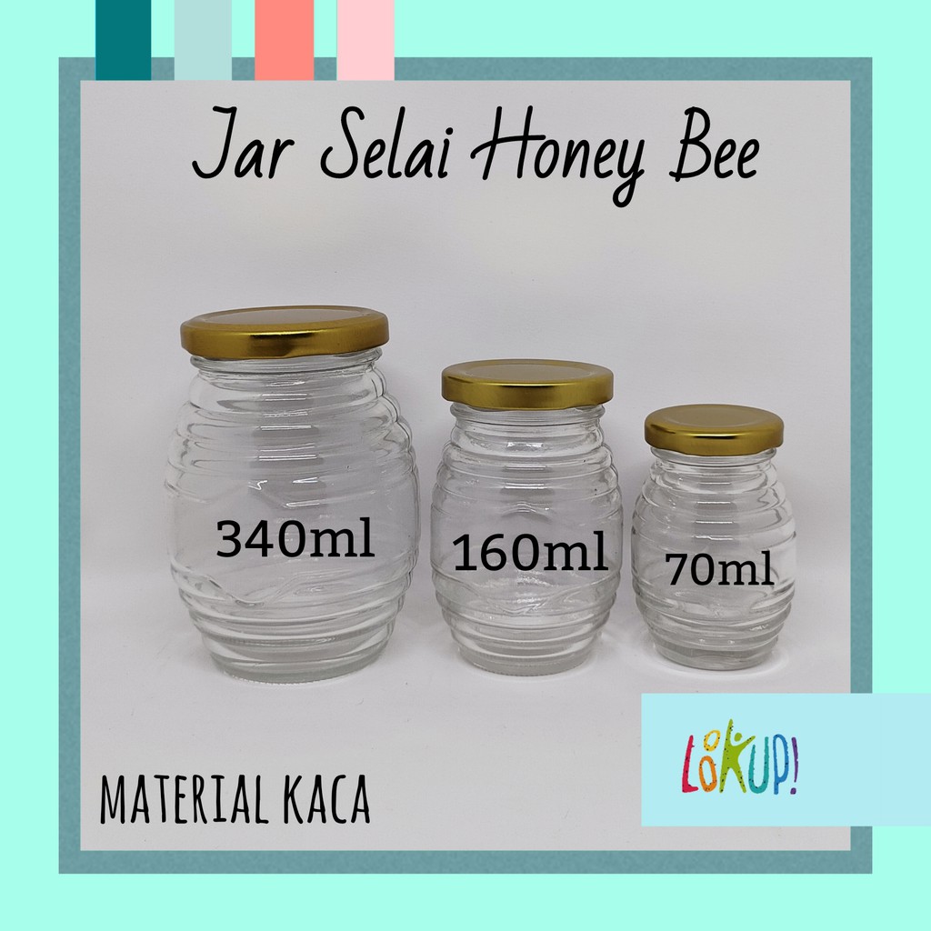 Jual BOTOL KACA BENING/ Glass Jar Botol / Toples Kaca/Toples Selai Jam ...