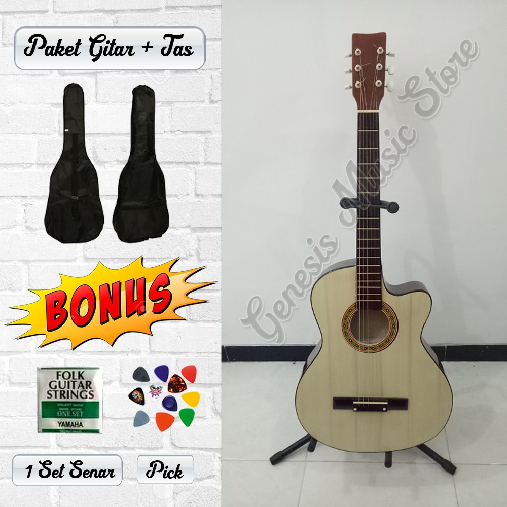 Jual Gitar Akustik Custom Yamaha Pemula Murah Kualitas Bagus Senar ...