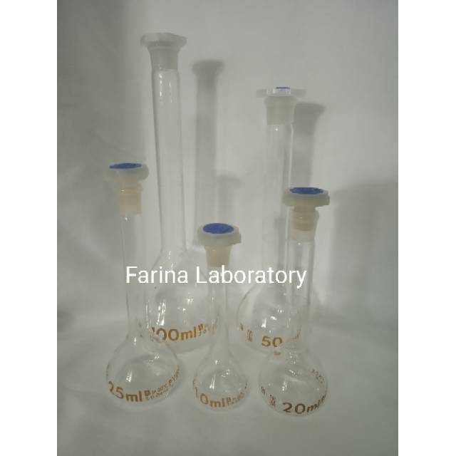 Jual Labu Ukur-Volumetric Flask 5ml Tutup Plastik Pyrex Class A ...