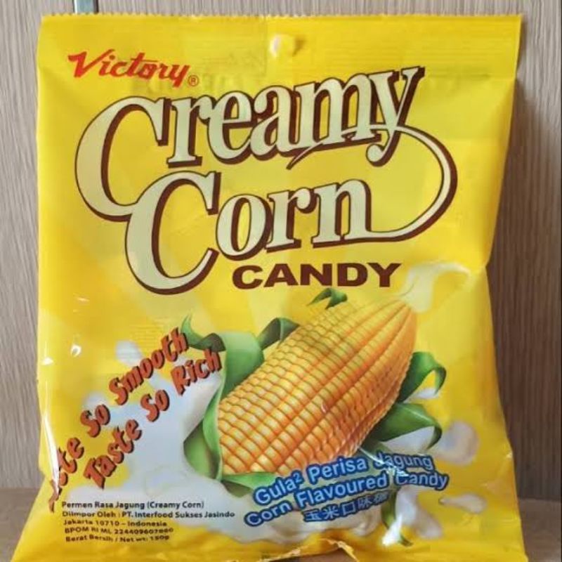 Jual PERMEN VICTORY CREAMY CORN CANDY PERMEN JAGUNG 150GR | Shopee ...