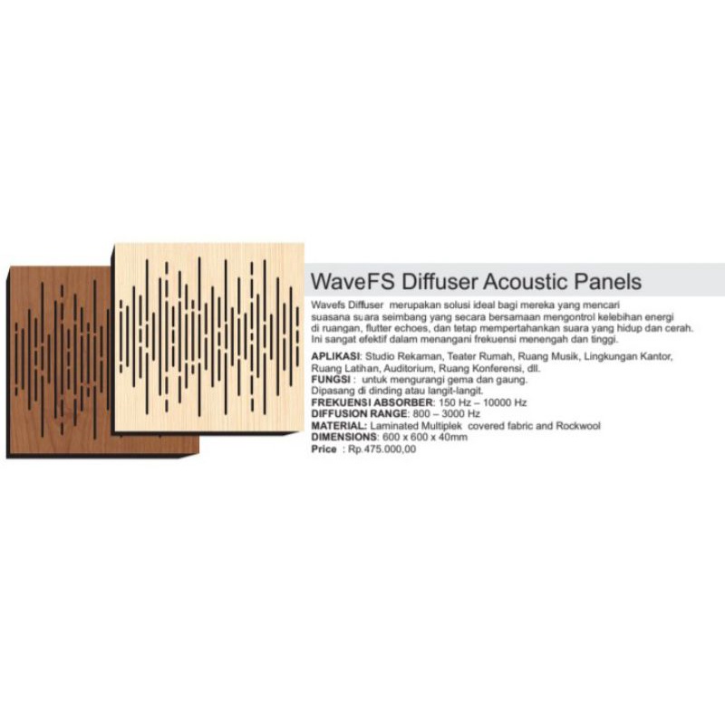 Jual Wave FS Diffuser Acoustic Panels | Shopee Indonesia
