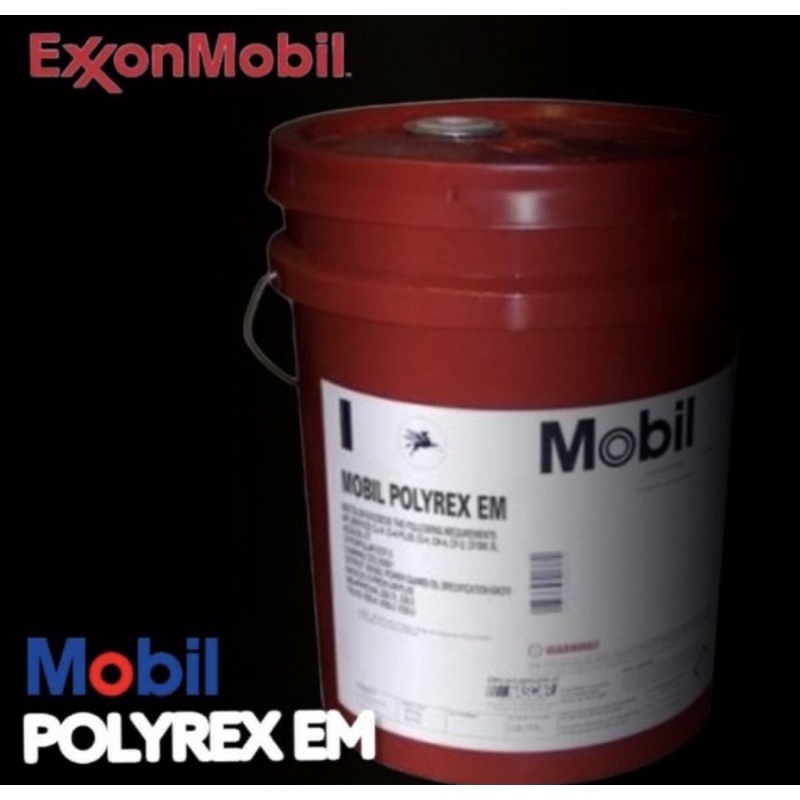 Jual GREASE MOBIL POLYREX EM Polyurea grease NLGI 2 18 kg | Shopee Indonesia