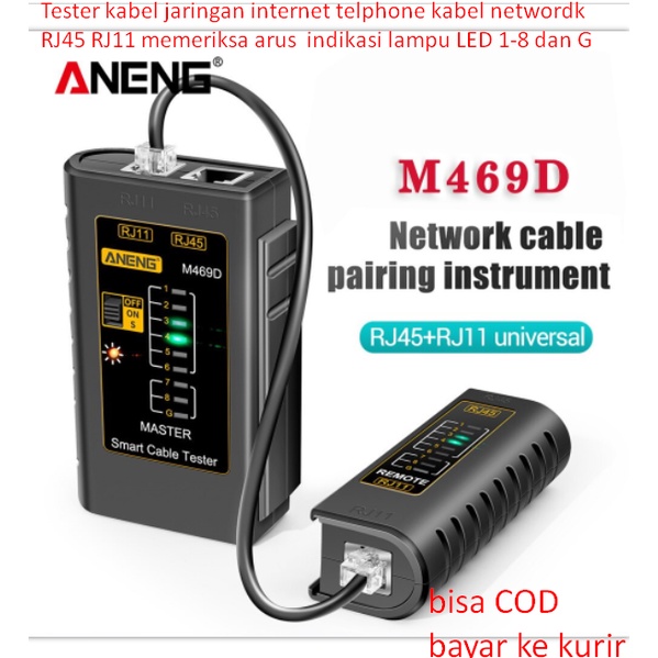Jual Tester kabel jaringan internet telphone kabel networdk RJ45 RJ11 ...