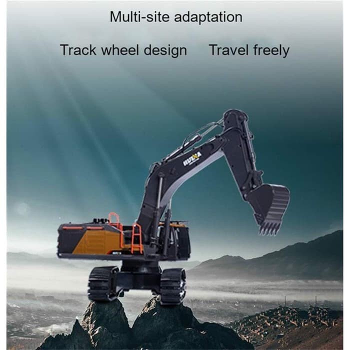Jual Huina 1592 RC Excavator 22CH 1/14 Mobil Alat Berat Remote Control ...