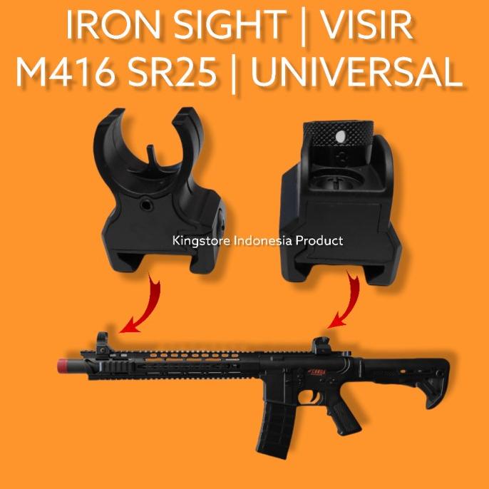 Jual VISIR PISIR IRON SIGHT BIDIKAN | M416 SR25 | ABS ZEROING RIFLE ...