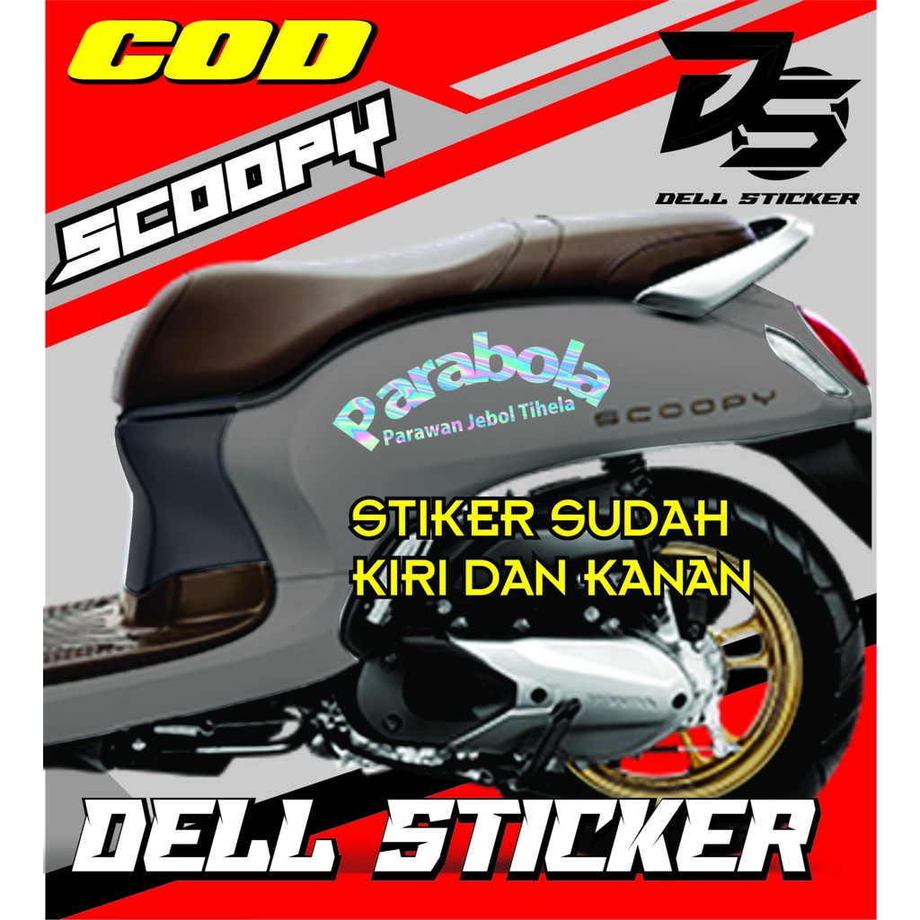 Jual Sticker Striping Scoopy PARABOLA Parawan Jebol Tihela Cutting ...