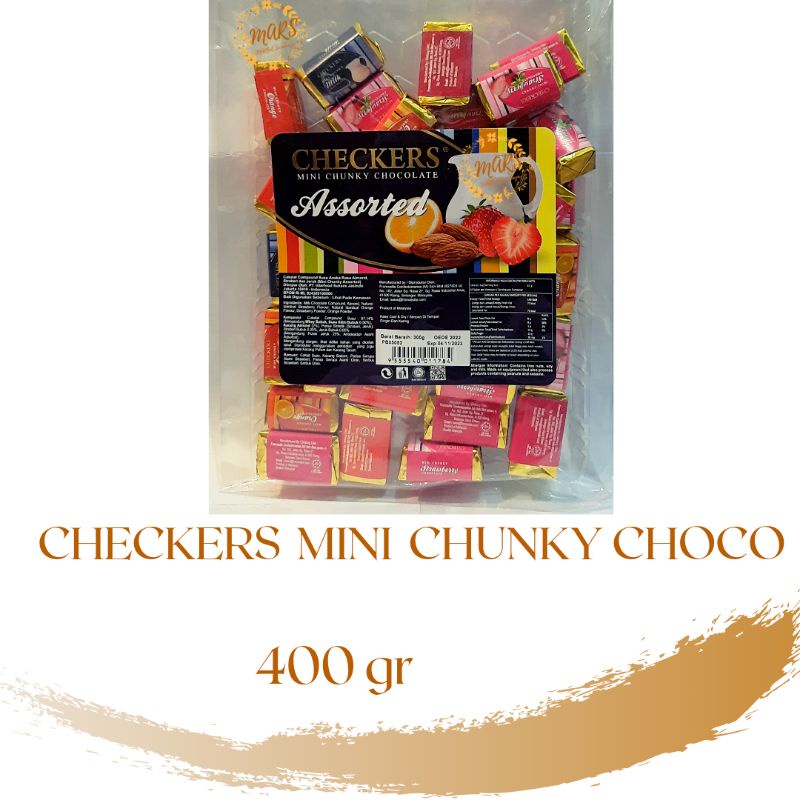 Jual Checkers Mini Chunky Chocolate 300 gr (kemasan baru) | Shopee ...