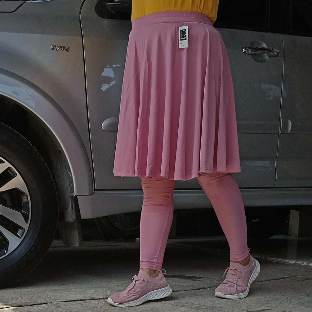 Jual LEGGING ROK JUMBO SPORT MODEL PAYUNG SKIRT LEGING WANITA JERSEY ...