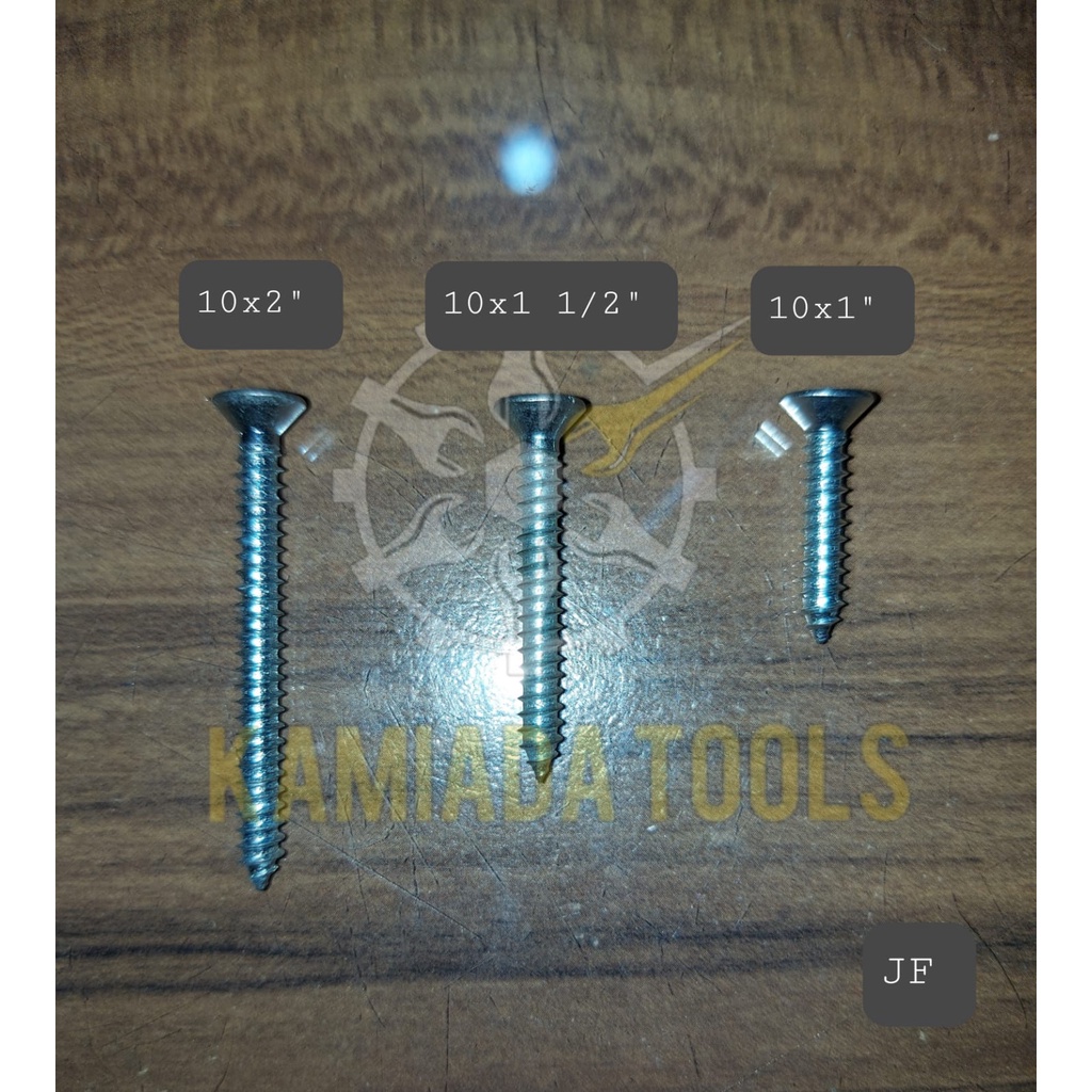 Jual Baut cacing JF/skrup cacing (10X1" / 10x1 1/2" / 10x2") | Shopee ...