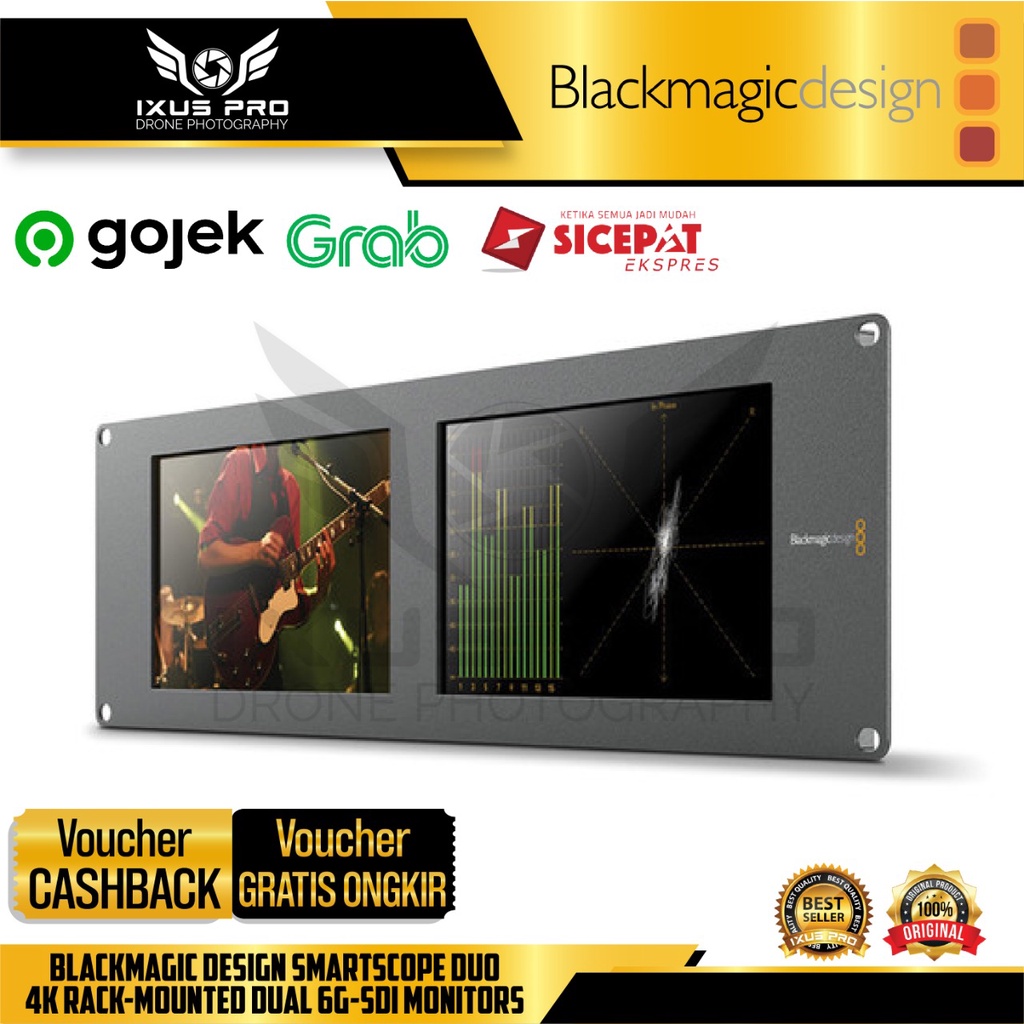 Jual Blackmagic Design SmartScope Duo 4K Rack-Mounted Dual 6G-SDI ...