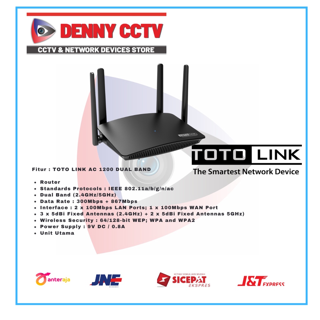 Jual TOTOLINK MODEL A720R AC1200 DUAL BAND ROUTER | Shopee Indonesia