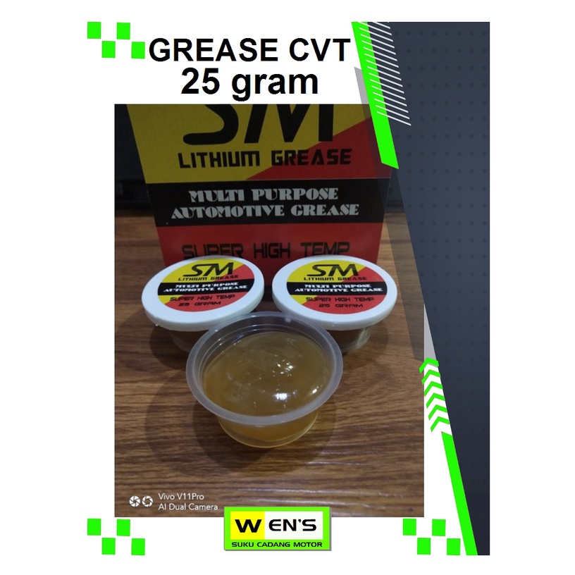 Jual GREASE CVT GEMUK STEMPET CVT 25 gram TERMURAH BAGUS beli banyak ...