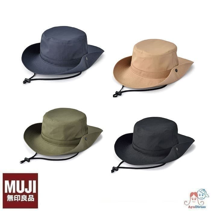 Jual MUJI Safari Hat With Proof Tape - topi | Shopee Indonesia