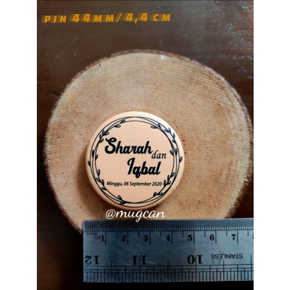Jual pin panitia/pin custom 44 mm kecil/pin komunitas/pin custom 58mm ...