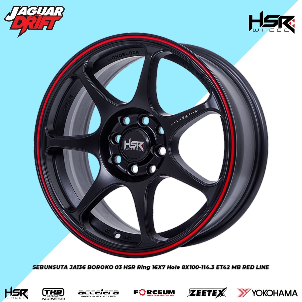 Jual Velg Mobil Avanza Xenia Livina Hsr Sebunsuta R16 Lebar 7 Hole 8 X ...