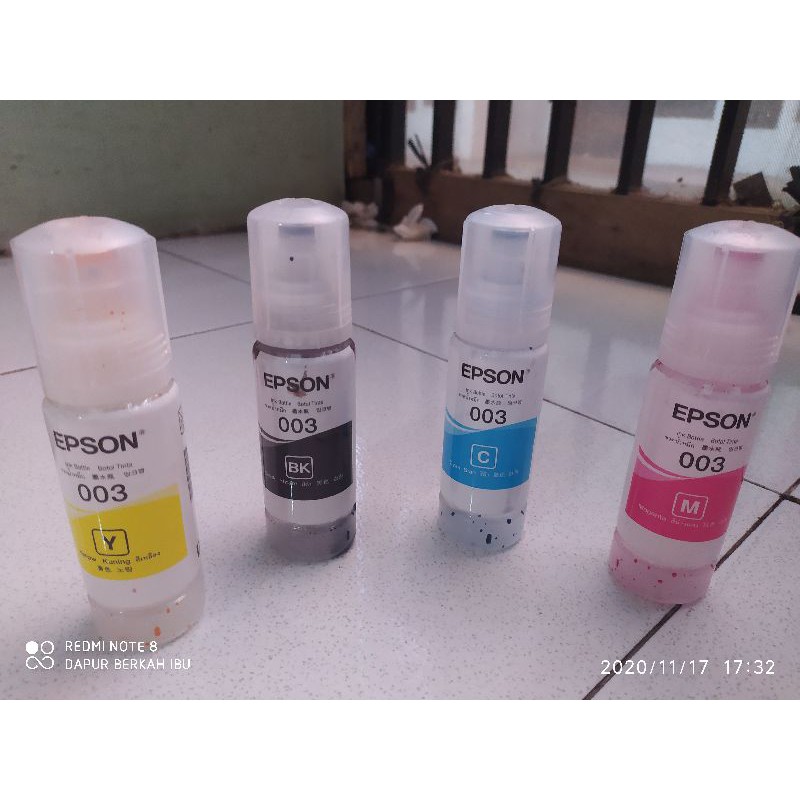 Jual Botol Bekas Tinta Epson 003 1set | Shopee Indonesia