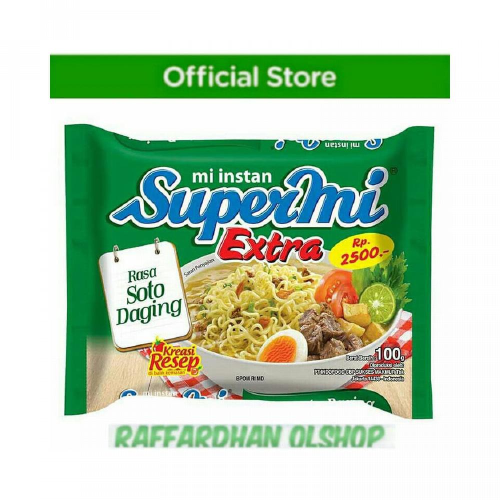 Jual Supermi Mie Instant Extra Soto Daging 100G | Shopee Indonesia