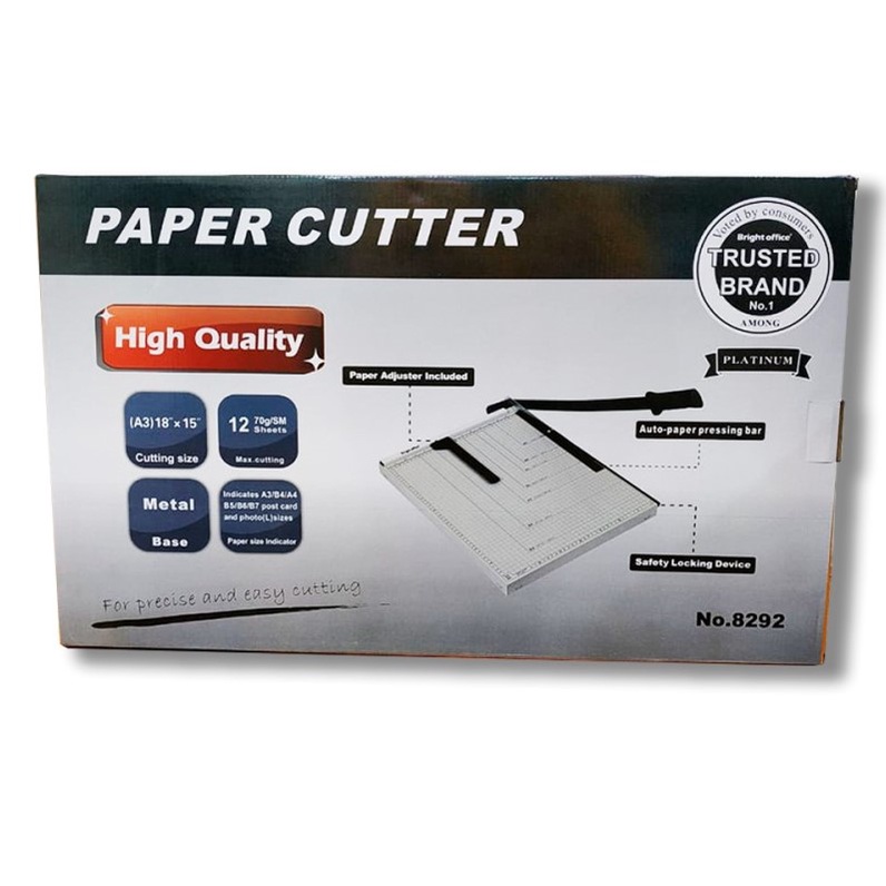 Jual Alat Pemotong Kertas Bright Office A3 Paper Trimmer 8292 Paper