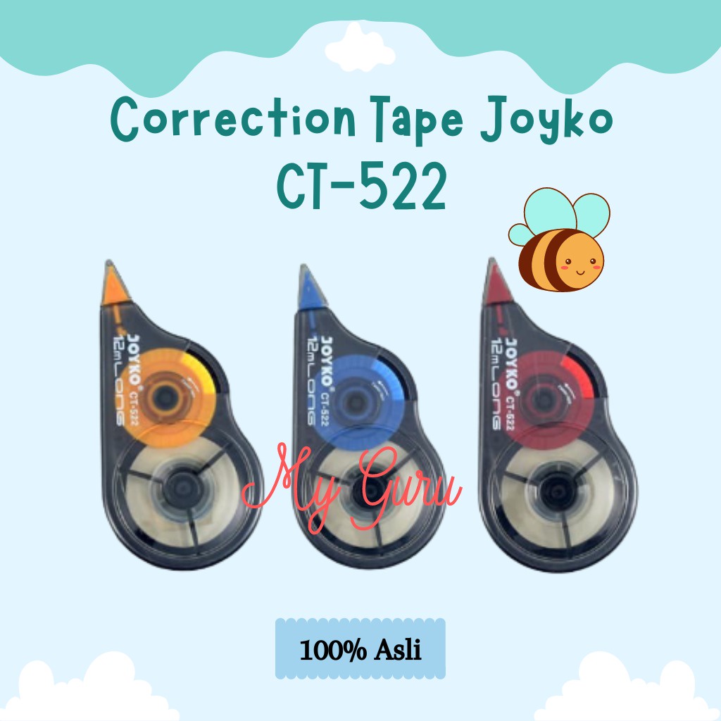 Jual [PCS] CORRECTION TAPE JOYKO / JOYKO TIP-X ROLL CT-522 (12 METER ...