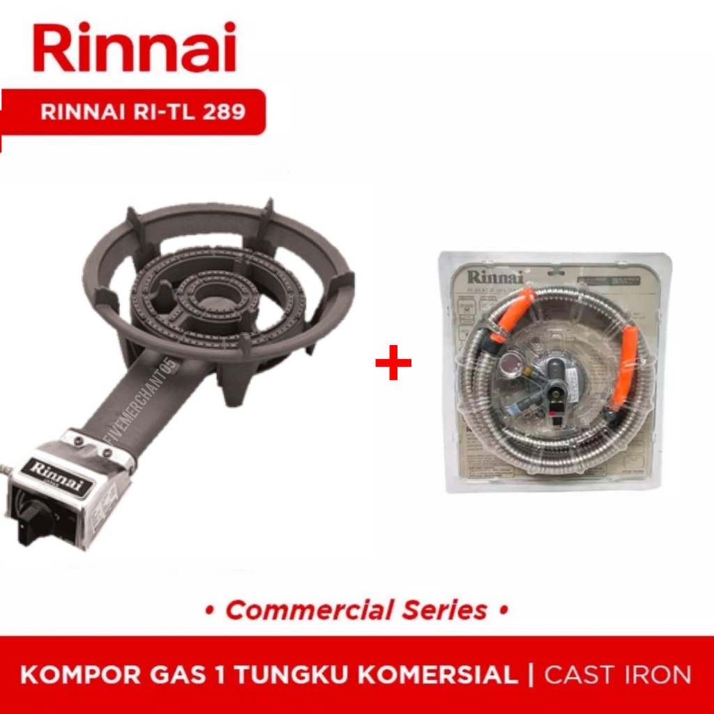 Jual Kompor Gas Komersil Rinnai TL 289 RI Low Pressure Kompor Mawar ...