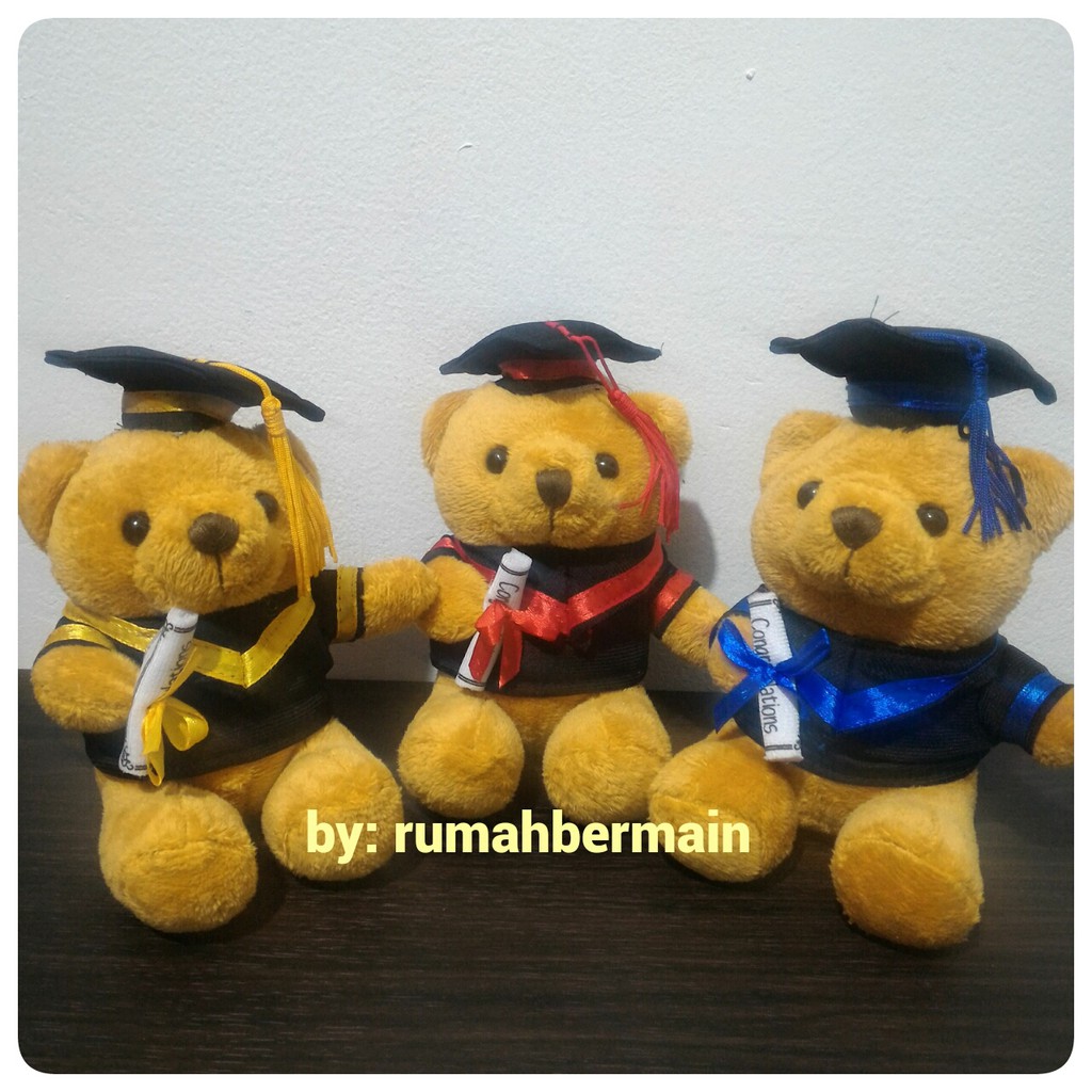 Jual Boneka Wisuda Bear 13cm Boneka Toga Bear Toga Boneka Kelulusan ...