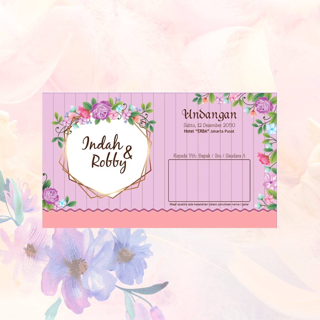 Jual Blangko Undangan Kosong Pernikahan Erba BLANKO UNDANGAN MURAH ...