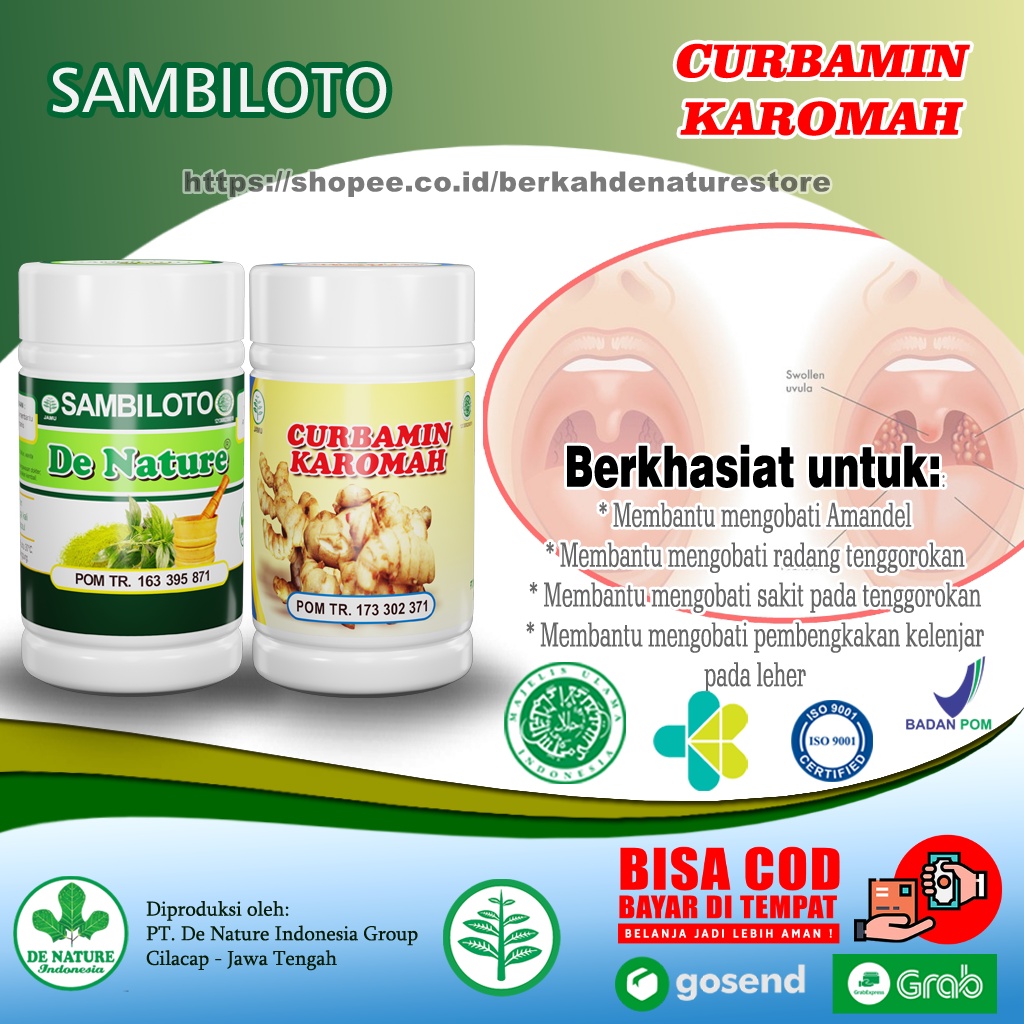 Jual OBAT AMANDEL DAN RADANG TENGGOROKAN,CURBAMIN DAN KAROMAH DE NATURE ...