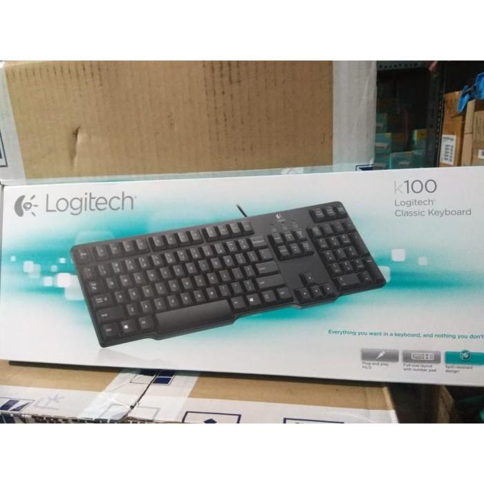 Jual LOGITECH KEYBOARD PS2 K100 | Shopee Indonesia