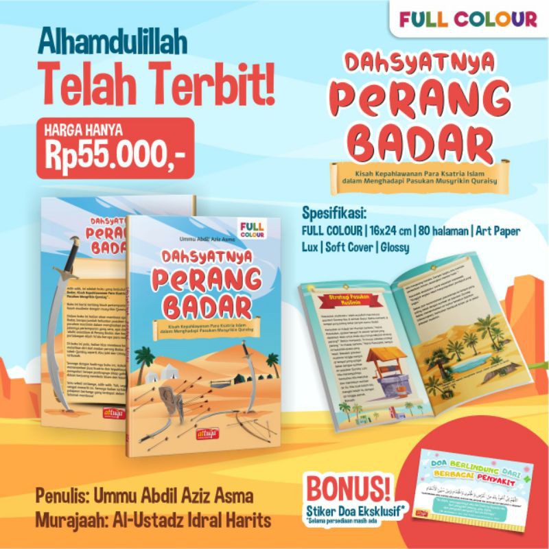 Jual Buku DAHSYATNYA PERANG BADAR - FULL COLOUR - attuqa - peperangan ...