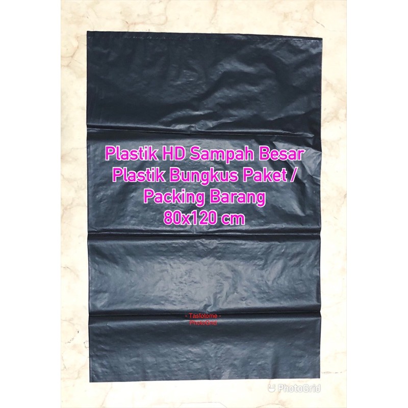 Jual Plastik Hd Sampah Jumbo Besar 80x120 cm Hitam Packing Barang ...