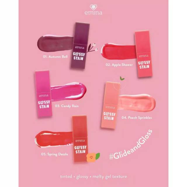 Jual Emina glossy stain/liptin gloss/emina original/emina glossy stain ...