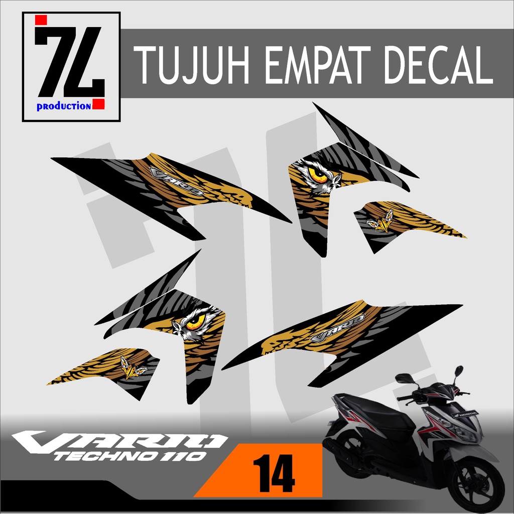 Jual Sticker Striping Variasi Vario 125/150 LED 2015 2016 2017 Desain ...