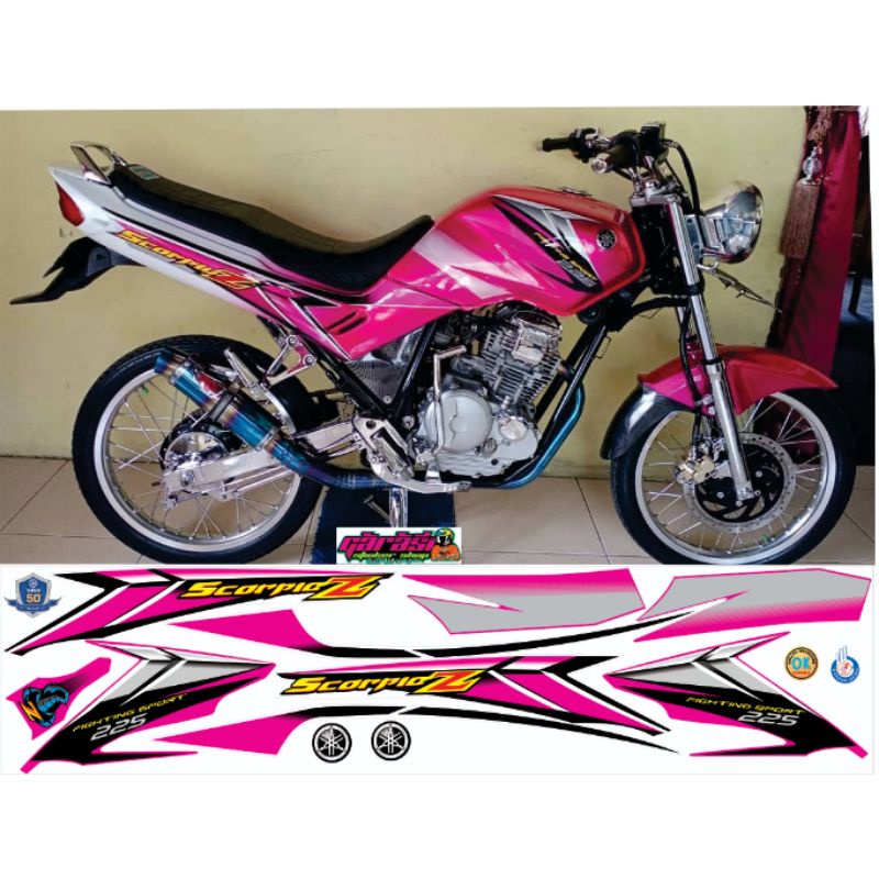 Jual striping scorpio 2005 custom warna | Shopee Indonesia