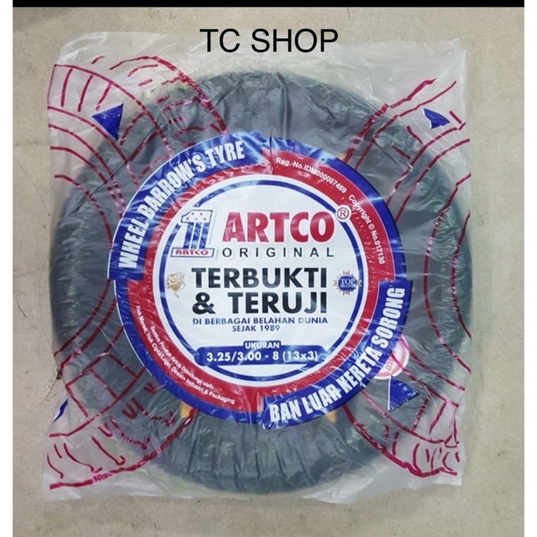Jual PAKET BAN LUAR dan BAN DALAM No 1 ARTCO ORIGINAL Gerobak Roda ...