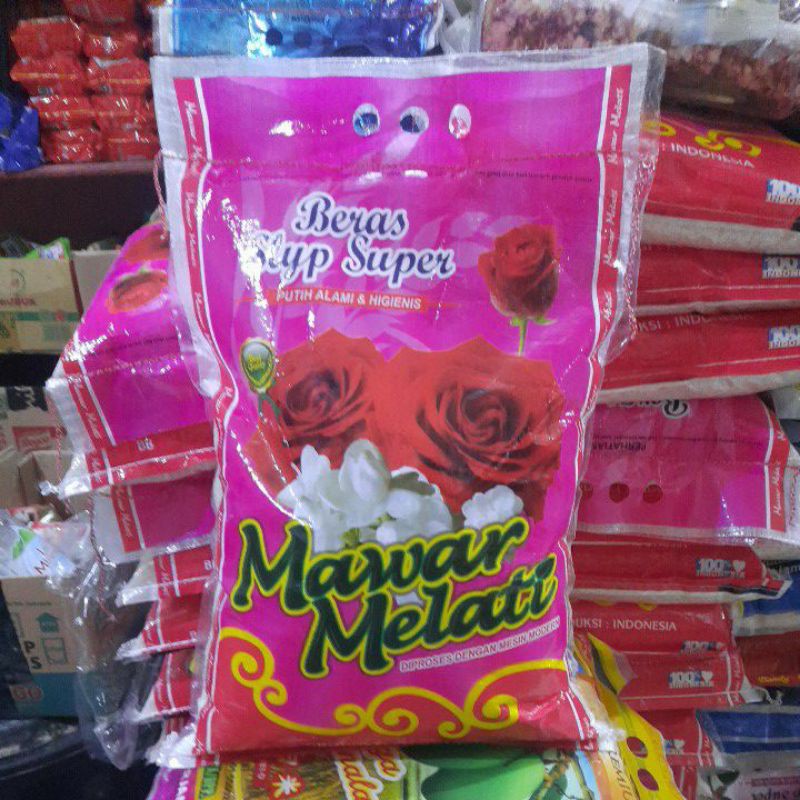 Jual BERAS MAWAR MELATI 5KG | Shopee Indonesia
