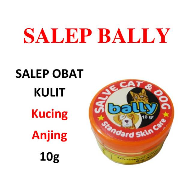 Jual Obat Salep Bally 10g Jamur Luka Kucing Anjing Non Scabies Derma 10 ...