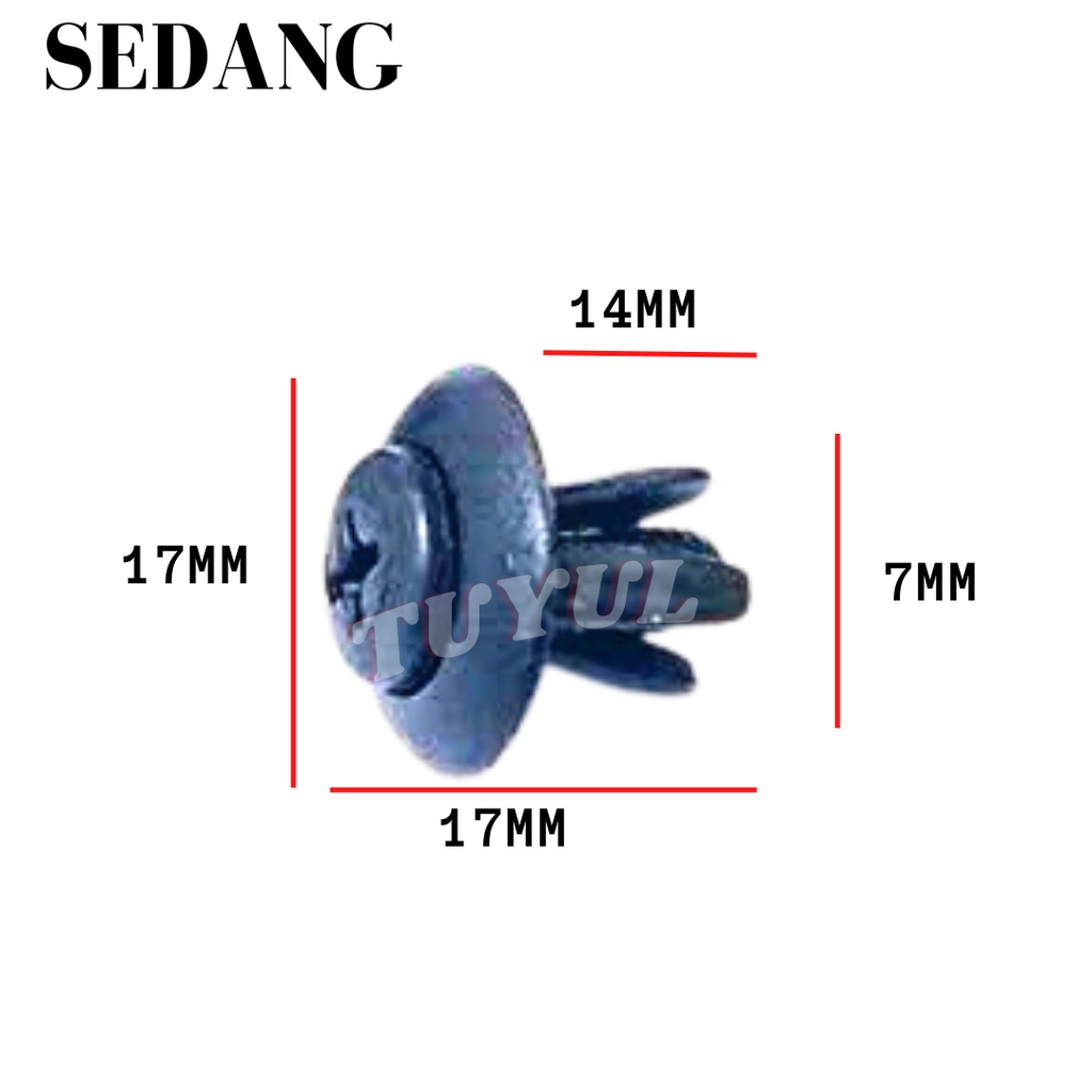 Jual Klip Kancing Cengkeh Body Mobil Motor Kecil Sedang Obeng Universal ...