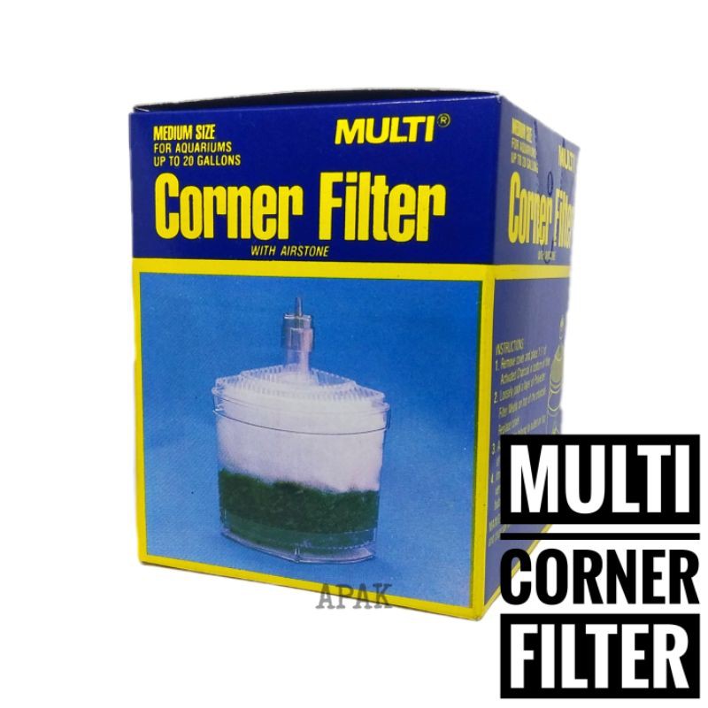 Jual corner filter multi medium aquarium sudut aquascape | Shopee Indonesia