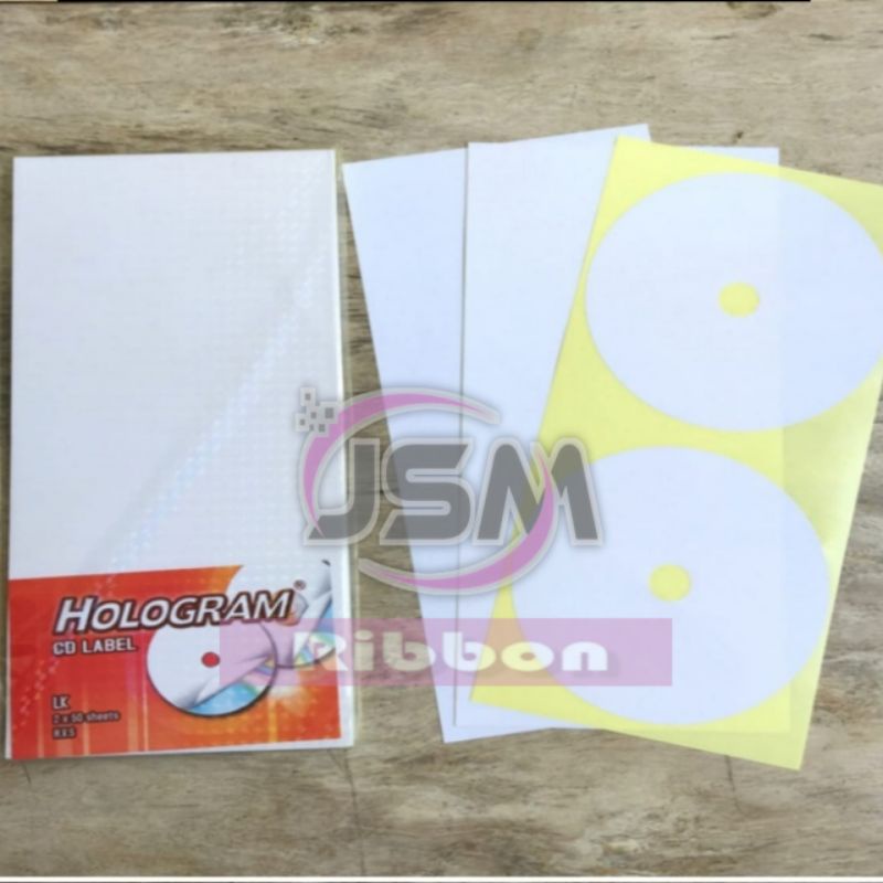 Jual Lebel CD HVS Satu Pack Untuk 100 CD Merk Hologram | Shopee Indonesia