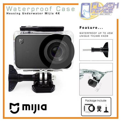 Jual Casing Waterproof Underwater 40M Case Xiaomi Mijia 4K Action ...