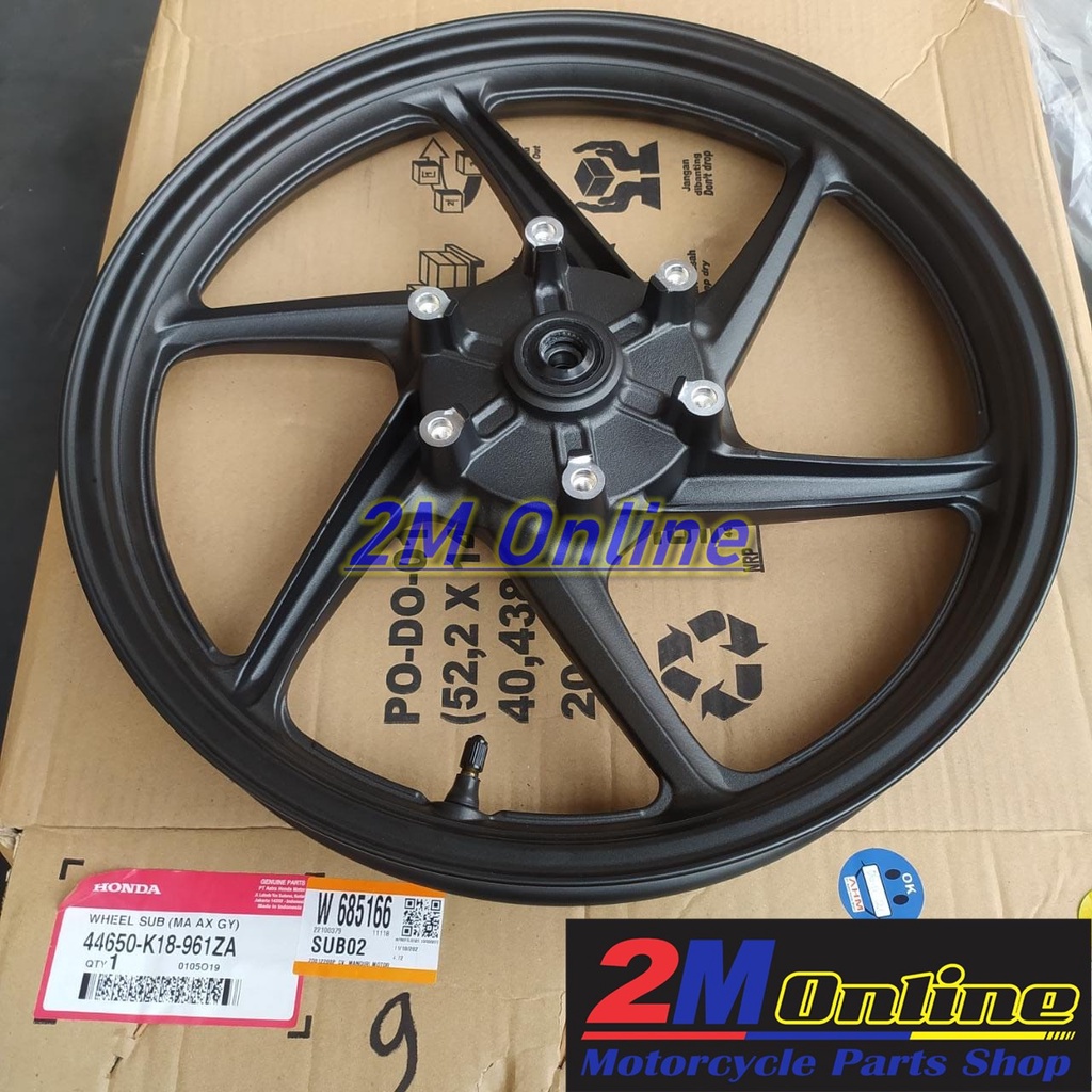 Jual 44650K18961ZA Velg CW CB150 Verza Depan Mate Axis Grey AHM ...