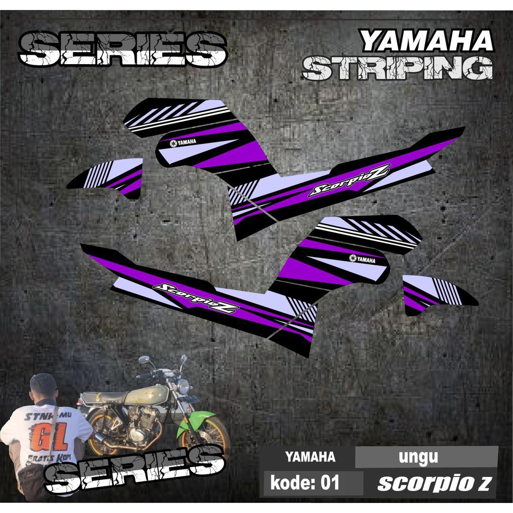 Jual (cod) Striping SCORPIO Z - STICKER SCORPIO Z kode 01 - desain ...