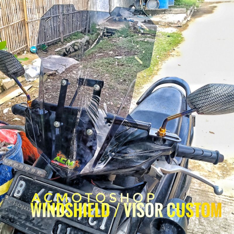 Jual PAKET Breket+ Visor 40cm V.1 Honda Beat FI |Vario 125/150 Lama ...