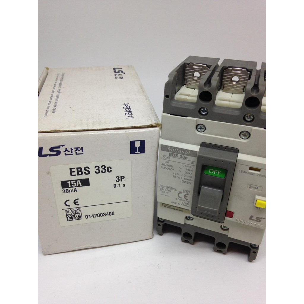 Jual ELCB Type EBS - 33c / 3P / 30mA / 15A Merk LS | Shopee Indonesia